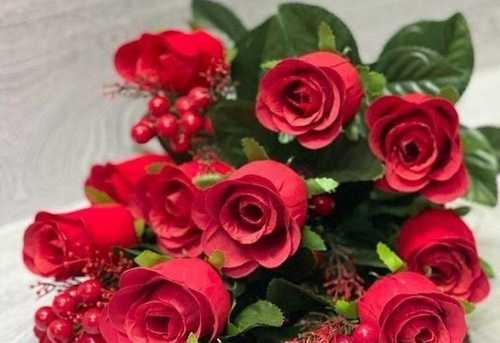 Искусственные цветы Розы букет