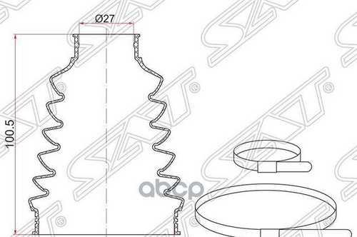 Пыльник шруса внутренний FR VW golf (2 хомута