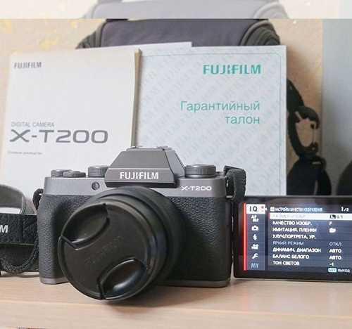 Fujifilm X-T200 body или kit 15-45