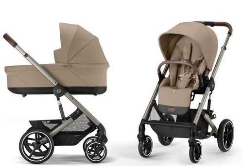 Коляска 2 в 1 Cybex Balios S Lux 2024, Almond