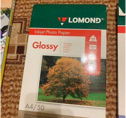 Фотобумага Lomond glossy a4/50 160gsm