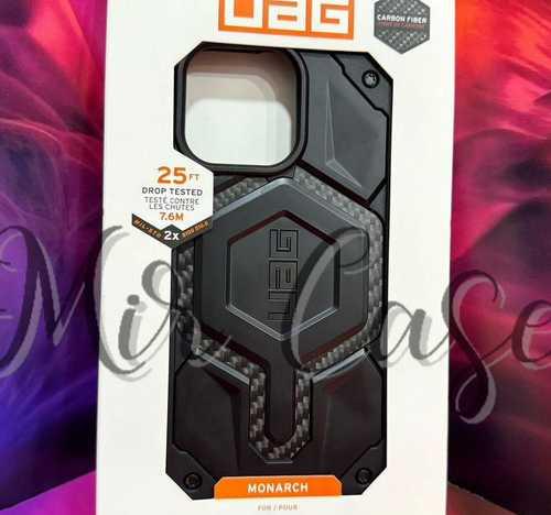 Чехол Uag Monarch iPhone 16 Pro Max(Carbon Fiber)