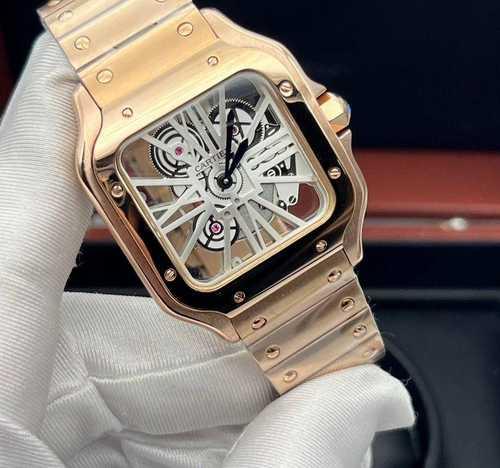 Мужские часы Cartier Santos Skeleton