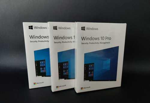 Лицензия windows 10 pro 32/64 english USB BOX