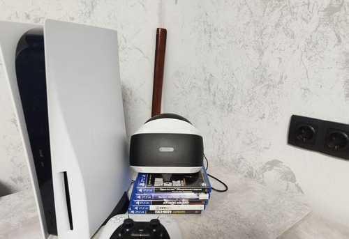 PlayStation 5, PlayStation VR V2 + игры