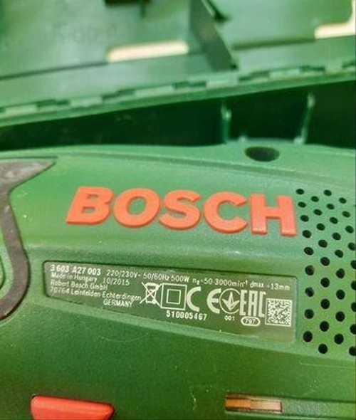 Ударная дрель bosch PSB 500 RE 2003 (бзп), 500 Вт