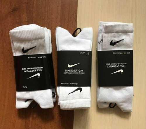 Носки Nike белые 3 пары