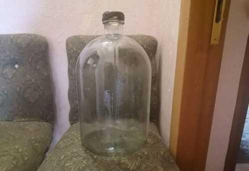 Бутыль стеклянная 10-12 литров