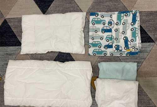 Детское одеяло и подушка постельное белье