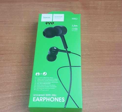 Наушники Hoco M82 earphones чёрные