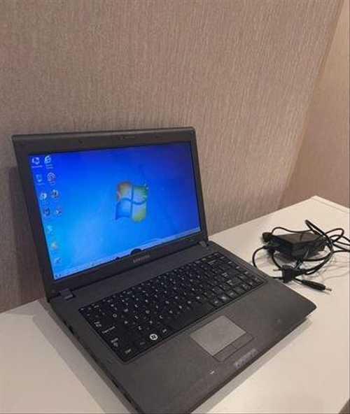 Рабочий ноутбук Samsung, 2 ядра, 2 гига