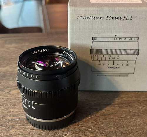 Объектив Ttartisan 50mm f 1.2 для Fuji X Mount