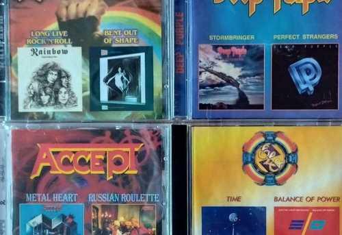 CD диски Deep Purple, Rainbow, Accept, ELO