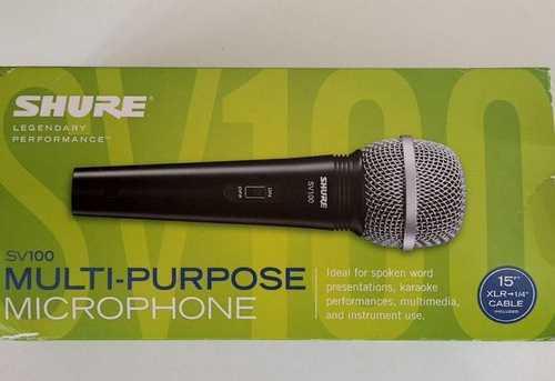Микрофон shure SV100-A новый