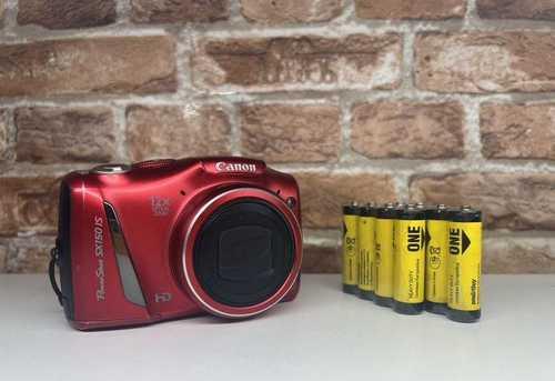 Canon PowerShot SX150 is RED 8GB + запас батареек