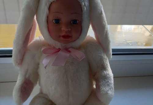Игрушка заяц кролик куколка в костюме зайца