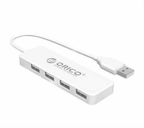 4-port USB2.0 Hub Orico FL01-WH белый #341817