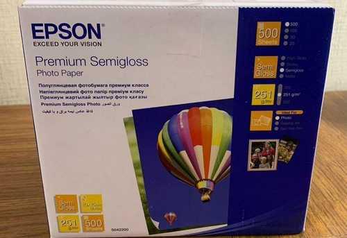 Фотобумага Epson premium semigloss A6 (500 лист)