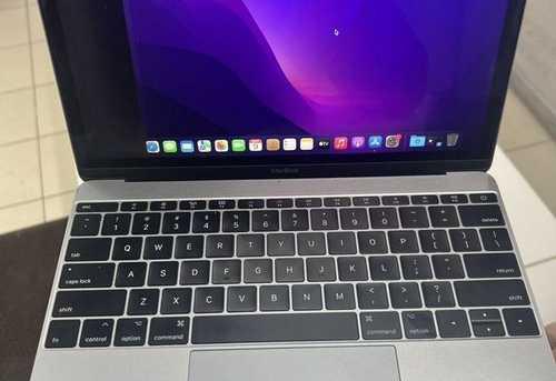 MacBook 12 (2017), 256 ГБ, Core m3, 1.2 ГГц, RAM 8 ГБ, Intel HD Graphics 615