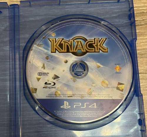 Игровой диск на ps4 knack