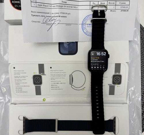 Часы Apple Watch Series 9 45 mm, Midnight Al
