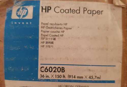 Бумага широкоформатная HP C6020B Coated Paper
