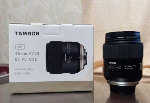 Объективtamron SP AF 45mm f/1.8 Di VC USD Nikon