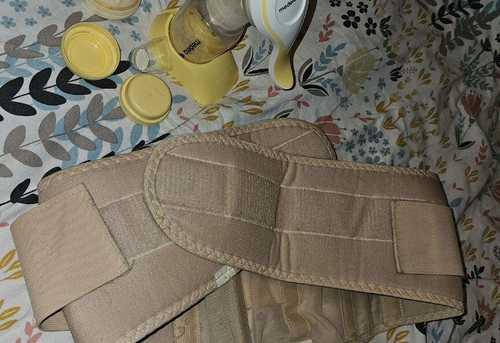 Бандаж для беременных xl и молокосос medela