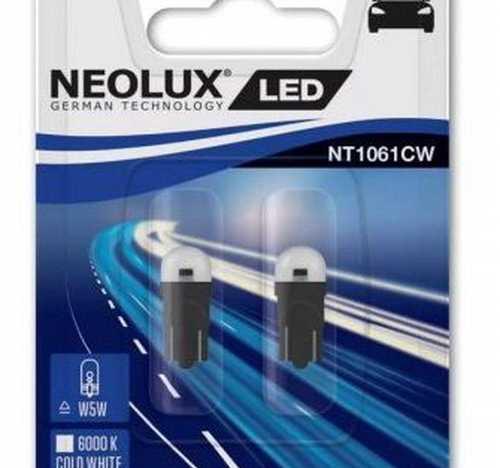 Светодиодные лампы neolux W5W LED 0,5W 12V 6000K