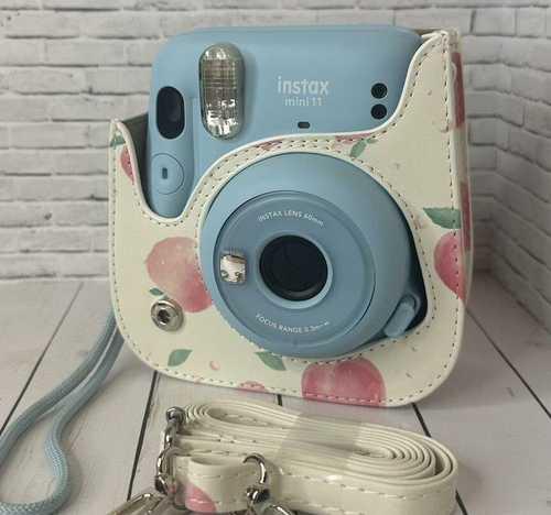 Фотоаппарат instax mini 11 blue с чехлом