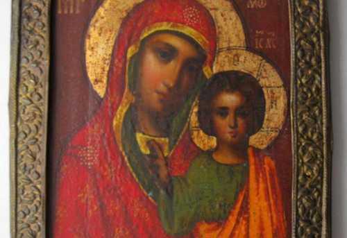 Старинные иконы Богородица Казанская. хiх век