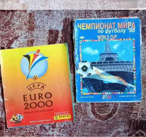 Альбомы Panini Чемпионат Мира 1998 Евро 2000 Бонус