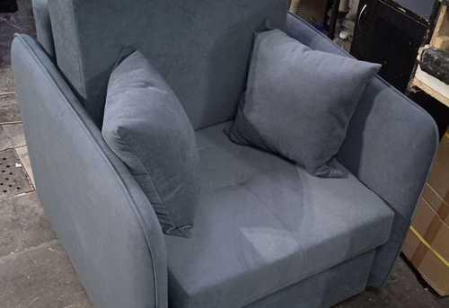 Кресло-кровать на металлокаркасе в Велюре