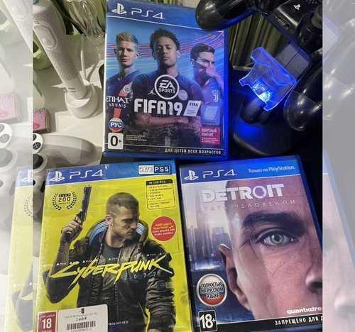 Fifa 19, cyberpunk 2077,detroit ps4