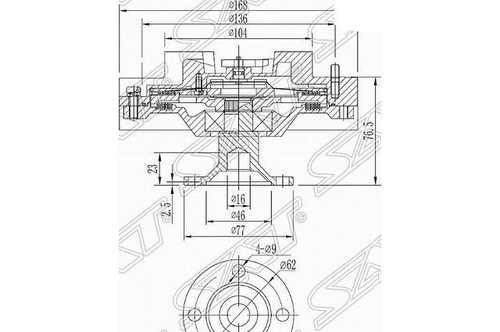 Вискомуфта 1H Land Cruiser