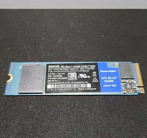 Ssd m2 nvme 500gb WD blue SN550