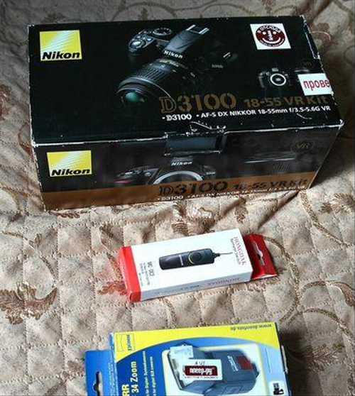 Фотоаппарат Nikon D3100 18-55 kit со вспышкой +М42