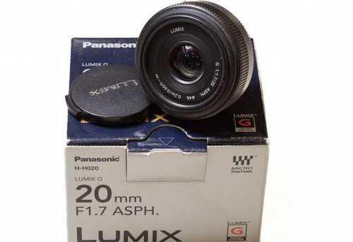 Объектив Panasonic Lumix 20mm F1.7