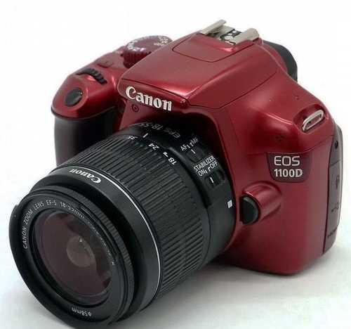 Зеркальный Canon EOS EOS 1100D KIT Red 18-55mm