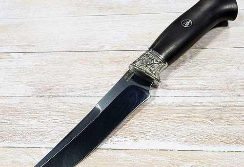 Нож нескладной Охотник ст.95х18 (чёрный граб) lema