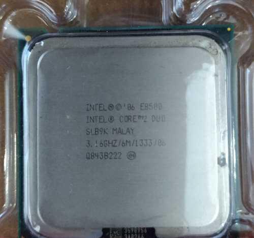 Процессор Intel Core 2 duo E8500 lga775