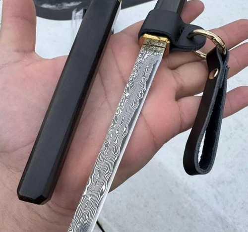 Нож танто из дамаска