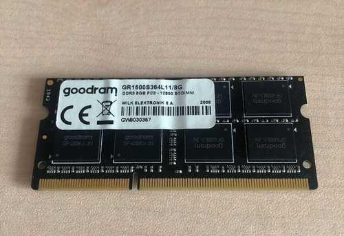 Оперативная память gr1600s364L11/8g goodram ddr3