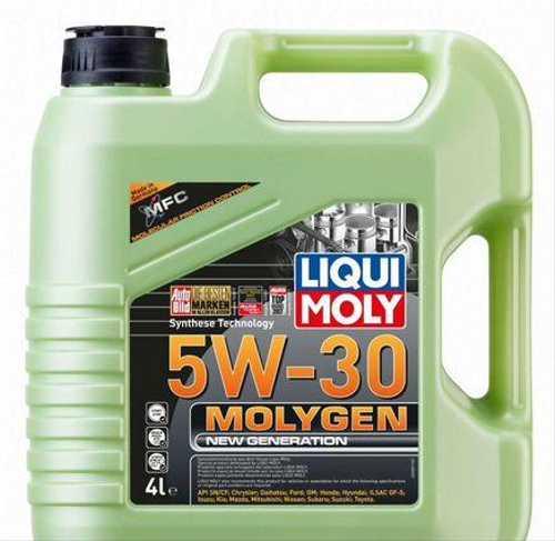 Масло моторное liqui moly 5w30 moligen 4 литра