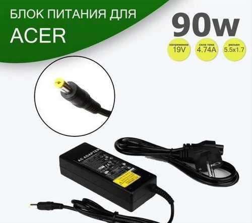Блок питания для Acer Aspire N15Q6 с сетевым кабел