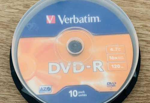 Комплект дисков DVD-R Verbatim 4 шт