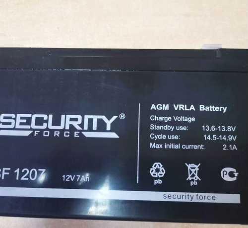 Аккумуляторная батарея security force sf 1207