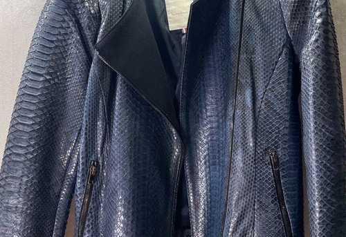 Куртка кожаная женская. Натуральный питон. Италия