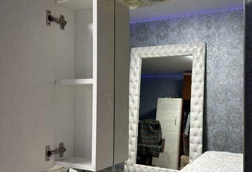 Зеркало с подсветкой в ванную со шкафом laguna