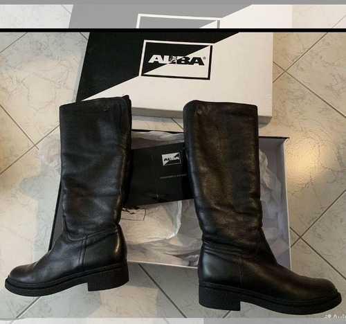 Сапоги зимние Италия 38 кожаные мех